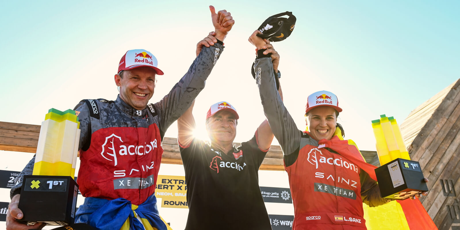 A ACCIONA | SAINZ XE Team e conquista sua primeira vitória no Extreme E ...